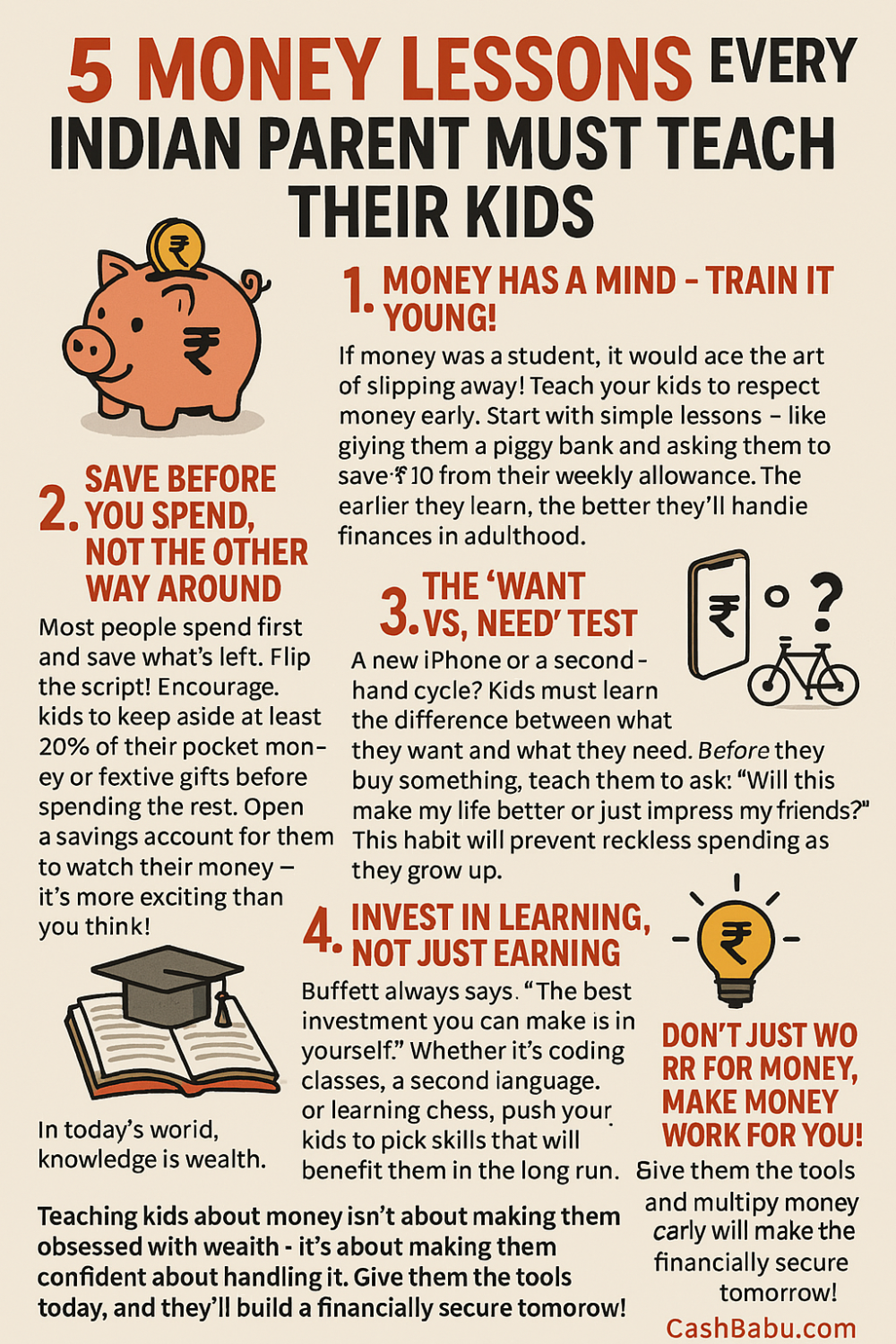 5 Money Lessons for Indian Parents | Must Teach Their Kids – Inspired ...